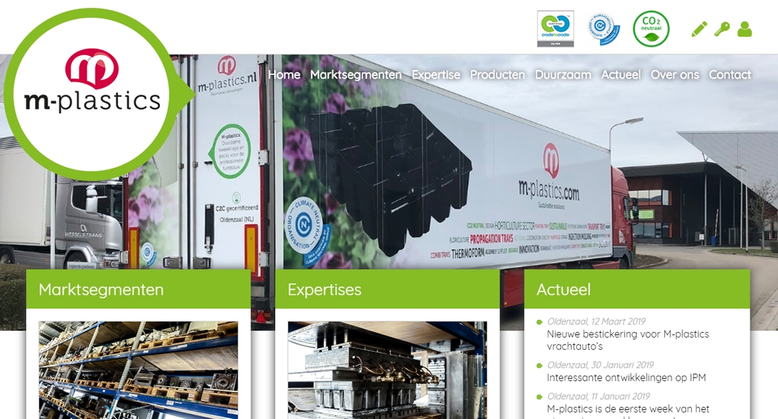 New website for M-plastics